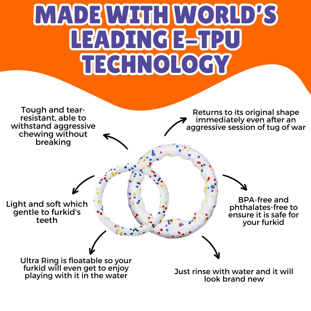 Ultra Ring Bite Resistant Interactive Toy - TooToo Tale